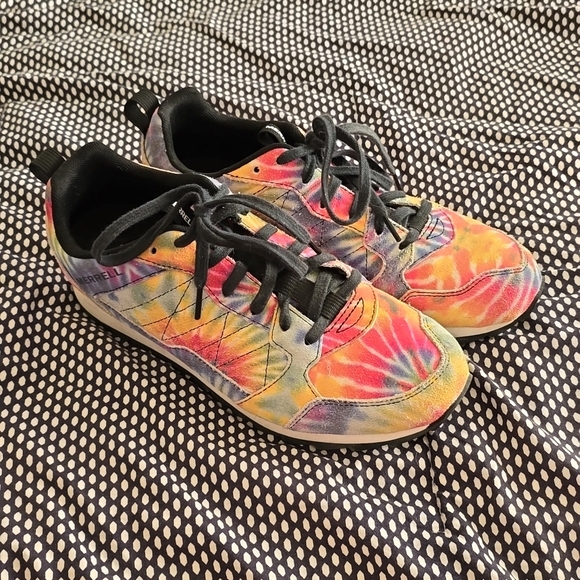 Merrell | Shoes | Merrell Alpine Rainbow Tiedye Suede Sneaker Men Size ...